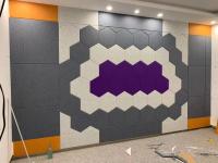 China 9mm / 12mm PET Customized Acoustic Panels Carved For Home School Wall for sale