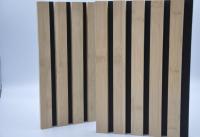 China 21mm Natrual Wood Veneer Wooden Grille Acoustic Wall Panel Solid Wood MDF for sale