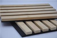 China 21mm Natrual Wood Veneer Wooden Grille Acoustic Wall Panel Solid Wood MDF for sale