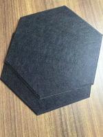 China Hexagon Colorful PET Acoustic Panels Wood Insulation Sound Board For Ceiling for sale