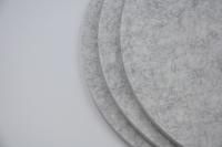 China Customized PET Round Acoustic Panels Soundproofing Board For Wall And Ceiling for sale