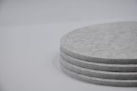 China Auditorium Soundproof Round Acoustic Panels Fire Retardant Acoustic Cinema Wall Panels for sale