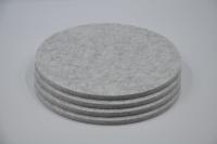 China Round Polyester Fiber Acoustic Soundproofing Panels PET Suspended Ceiling Acoustic Pads for sale