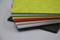 China Office Square Acoustic Panels Polyester Fiber 3D Felt Wall Panels for sale