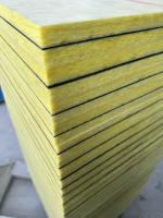 China 25mm Sound Absorbing Cotton Fabric Acoustic Panel Inner Core Yellow Fiberglass Cotton for sale