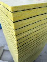 China 25mm Sound Absorbing Cotton Fabric Acoustic Panel Inner Core Yellow Fiberglass Cotton for sale