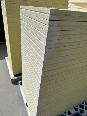 China 25mm Sound Absorbing Cotton Fabric Acoustic Panel Inner Core Yellow Fiberglass Cotton for sale
