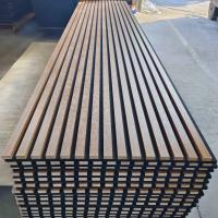 China Akupanel Akoustik Panel Wooden Slat Acoustic Panel For KTV Soundproofing for sale
