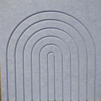 China High Density Acoustic Panels Soundproof Felt Stylish Pattern Design Flame Resistant Wall Decor for sale