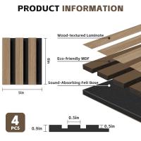 China Wood Strip Sound Absorbing Panel For Studio Living Room Wall Decor Veneer MDF Background Soundproof Grille for sale