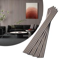 China Acoustic Wall Panels PVC Veneer MDF PET Soundproof Slatted Laminated for sale