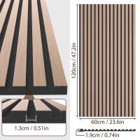 China Vertical Acoustic Wood Slats Panel Acoustic Timber Board For Wall Decoration for sale