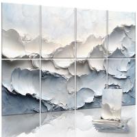 China Printed Oil Painting Wall Decoration Polyester Sound Absorbing Board for sale