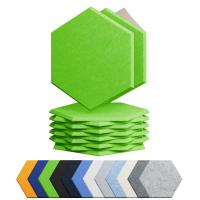 China Hexagon Polyester Fiber Acoustic Wall Panels Interior Home Decoration for sale