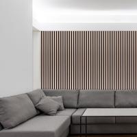 China Akupanel Akustik Panel Wooden Slat Acoustic Panel For Home Soundproofing TV Back Wall for sale