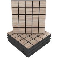China Wholesale Inner Decoration Items China Made Polyester Fiber Soundproof Wall Boards and Wood Slat Acoustic Panels for sale