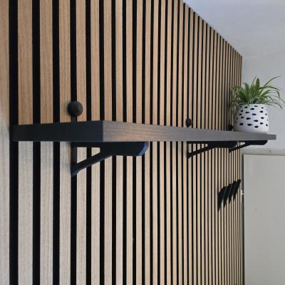 China Vertical Acoustic Wood Slats Panel Acoustic Timber Board For Wall Decoration for sale