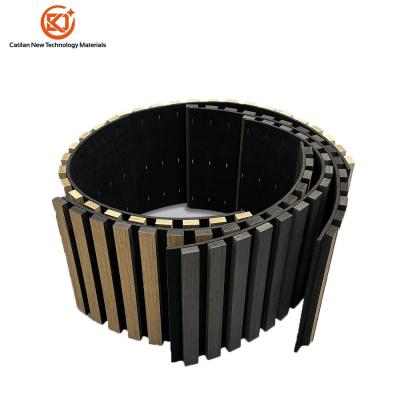 China Flexible and bendable wooden soundproof board with high flexibility for sale
