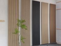 China 2400 x 600 Wood Soundproof Acoustic Wall Panel 3D Model Interior Wall Decor For Home for sale