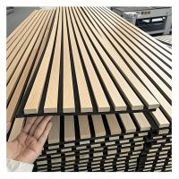 China Oak Soundproof Acoustic Slat Wood Wall Panels For Conference Room for sale