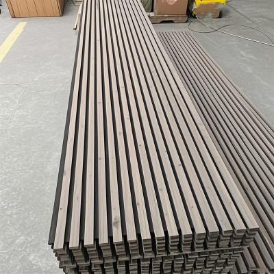 China Custom Wood Slat Wall Panel Soundproof Decorative Acoustic Treatment Supplier for sale