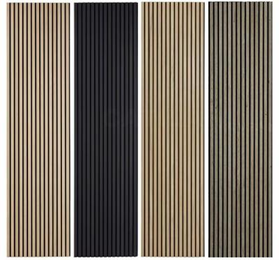 China Advanced Engineering Wooden Slat Acoustic Panels Lightweight Build Noise Reduction for sale