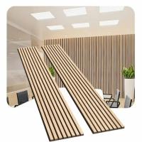 China Natural Bamboo Wood Akupanel Acoustic Wall Panels Building Materials Wholesale for sale