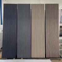 China Akupanel 240 X 60 Cm Decorative Home Wall Wood Slat Sound Absorbing for sale
