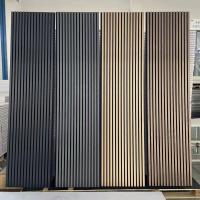 China Sound Proof Acoustic Wooden Acoustic Slat Wall Panel 13mm for sale