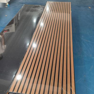 China Innovative Natural 11mm Acoustic Slat Wood Wall Panels for sale