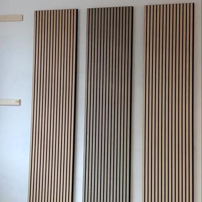 China Eco Friendly Wood Acoustic Panels with Wood Veneer for Stylish Interiors Panel for sale