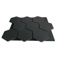 China OEM ODM Wood Veneer Hexagonal MDF Acoustic Wall Panel for sale