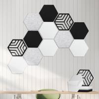 China Wholesale Supplier Hexagon PET Sound Absorber Board for sale