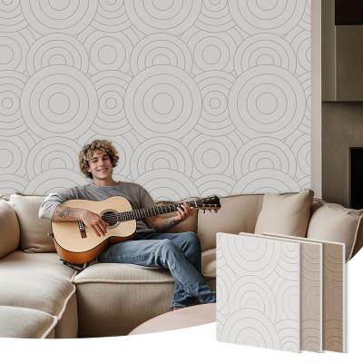 China Modern Design PET Acoustic Panel 9mm Thickness Sound Absorbing & Anti-Mildew for Hotel Basement & Garage Graphic Design Solution for sale