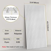 China Modern Double-Layer Decorative Acoustic Wall Panel Polyester Fiber Sound Insulation for Hotels with Graphic Design Solution for sale