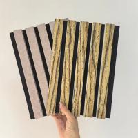 China Modern Design Soundproof Acoustic Panels Polyester Fiber Absorption Wall Panels PET Slat Panel 90% Noise Reduction Eco-Friendly for sale