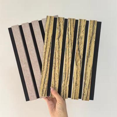 China Modern Design Soundproof Acoustic Panels Polyester Fiber Absorption Wall Panels PET Slat Panel 90% Noise Reduction Eco-Friendly for sale