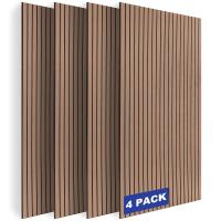 China Wholesale Decorative Wood Slat Acoustic Panels with PET Backing for Walls and Ceilings for sale