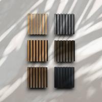 China Europe Modern Wood Slat Acoustic Wall Panels For Interior Sound Absorption And Decoration for sale