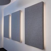 China KDL-FW001 Fiberglass Fabric Wrapped Acoustic Panel 1200x600mm High NRC 0.95 E1 Grade A1 Fire-Rated for Office Conference Room for sale