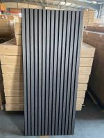 China Acoustic Wood Slat Panels Custom Slat Spacing NRC>0.85 for Boutique Offices Statement Home Walls Easy DIY Install for sale
