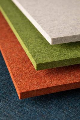 China High NRC ≥0.85 Polyester Acoustic Panel for Noise Reduction E1 Grade Low Formaldehyde Polyester Acoustic Panels for sale