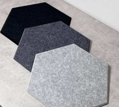 China Hexagonal Acoustic Panel CATILAN PET Sound-absorption Panels High NRC 0.85 Custom Shape Class A And Class B Flame Retardancy for sale