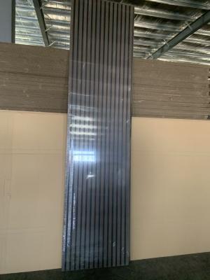 China 2400 X 600 Wood Slat Wall Wood Slat Grooved Acoustic Panel  Sound Proof Board for sale