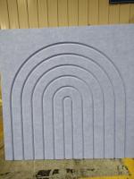 China Custom CNC- Carved PET Fiber Acoustic Panels For Decorative Wall And Sound Control for sale