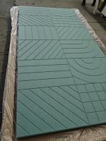 China Decorative Engraved PET Fiber Acoustic Panels For Interior Wall Sound Absorption for sale