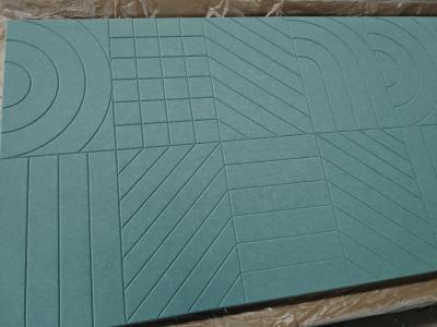 China Customized Pattern PET Acoustic Panel Recyclable Acoustic Panels Sound Absorption for sale