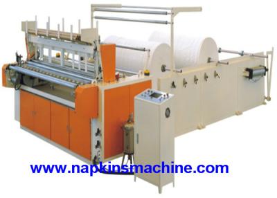 China 1400mm Width PLC Touch Screen Toilet Paper Converting Machine for sale