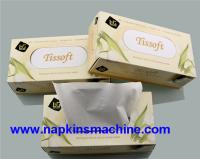 China PLC 200mm Size 1300 sheets / Lane Facial Tissue Machine for sale