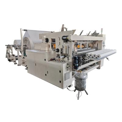 China 2 PCS 1400mm Width Rewinding Toilet Roll Making Machine for sale